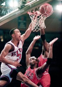 John Starks Dunks On Michael Jordan - 1993 Easter Conference Finals